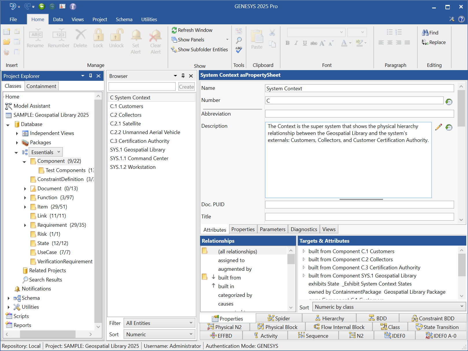 Project Explorer - Classes Tab